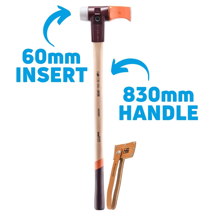 Halder | SIMPLEX 2-in-1 Splitting Maul + Soft-Face Mallet | Cast Iron